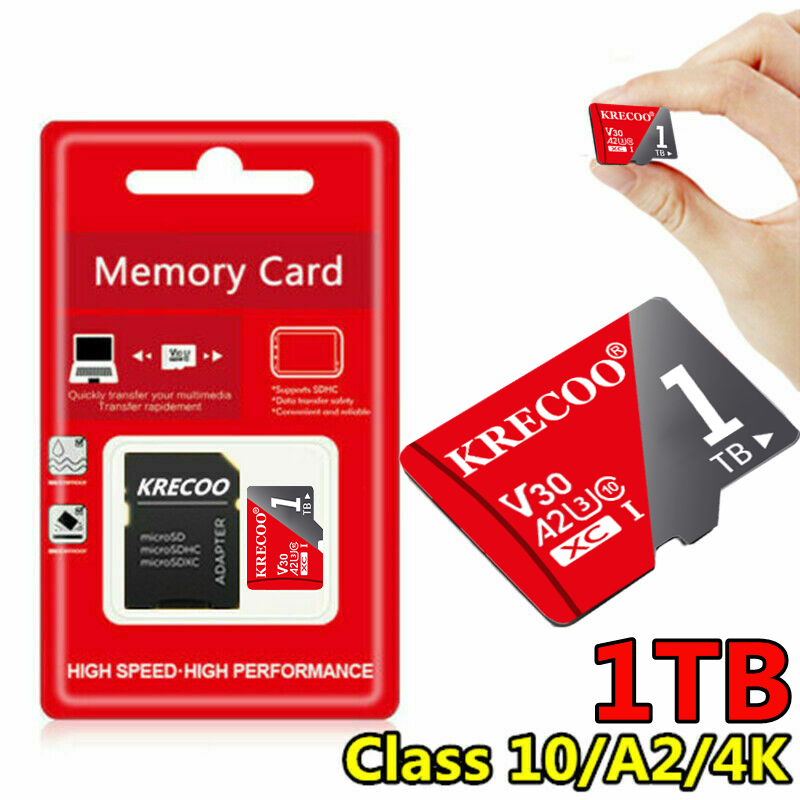 1TB 256GB 128GB Micro SD Card Ultra Class 10 U3 V30 TF Memory Card ...