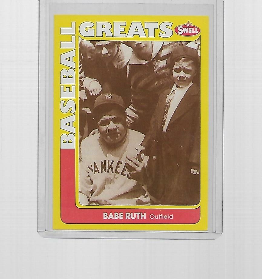 1990 SWELL BASEBALL GREATS BABE RUTH 124 | eBay