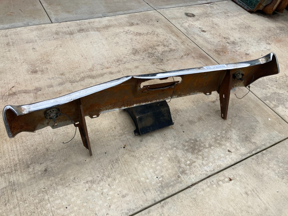1966 Pontiac GTO rear bumper, brackets, gas door and back up lights | eBay