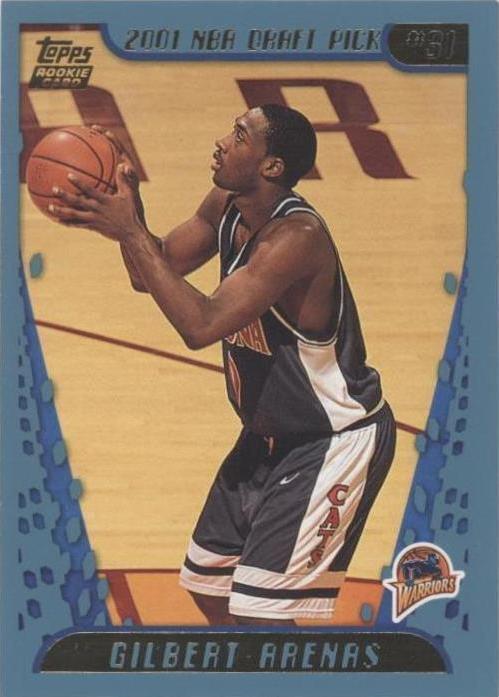 2001-02 Topps - Draft Pick Gilbert Arenas #249 (RC) for sale online | eBay
