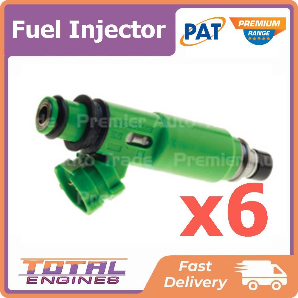 6x PAT Premium Fuel Injector fits Mitsubishi Triton MK 3.0L V6 6G72 ...