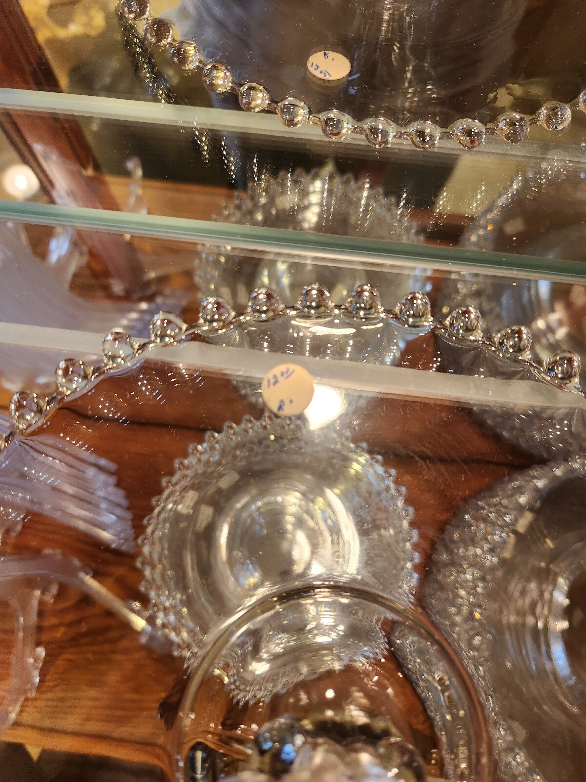 Lenox Imperial Candlewick Crystal Relish Tray With Heart Handle. | eBay