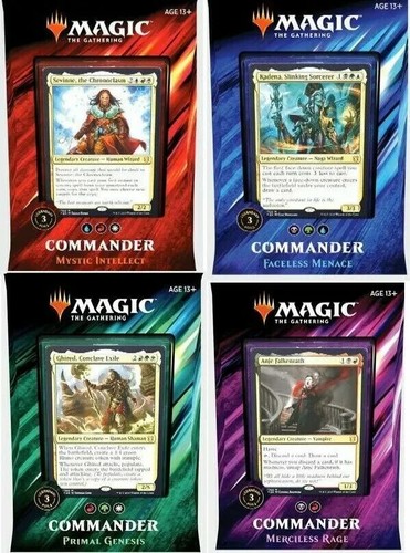 {1x} Commander 2019 Set of all 4 Decks English New/Sealed EDH MTG ...