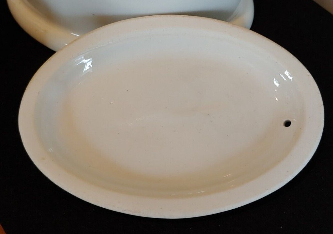 Antique Guernsey Cooking Ware Casserole Vegetable Covered Baking Dish w ...