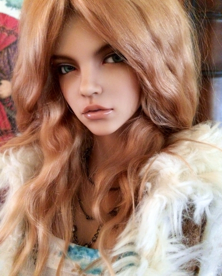 1/3 BJD SD Doll Girl Bibiane Eyes Free Face Make up Women Figure Resin ...