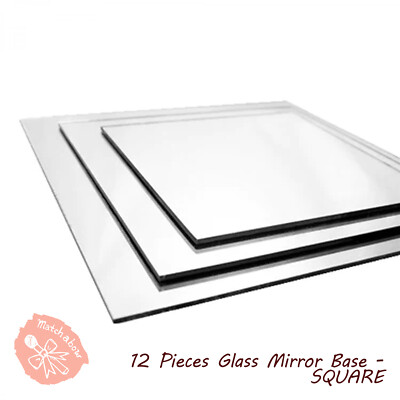 12 Pcs Square Craft Mirror Wedding table Centerpiece decoration | eBay
