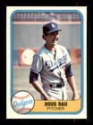 1981 BASEBALL 1981 Fleer Doug Rau Los Angeles Dodgers #133 1 | eBay