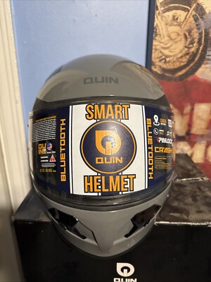 Quin Designs Spitfire Spirit Smart Motorcycle Helmet Sz L | eBay