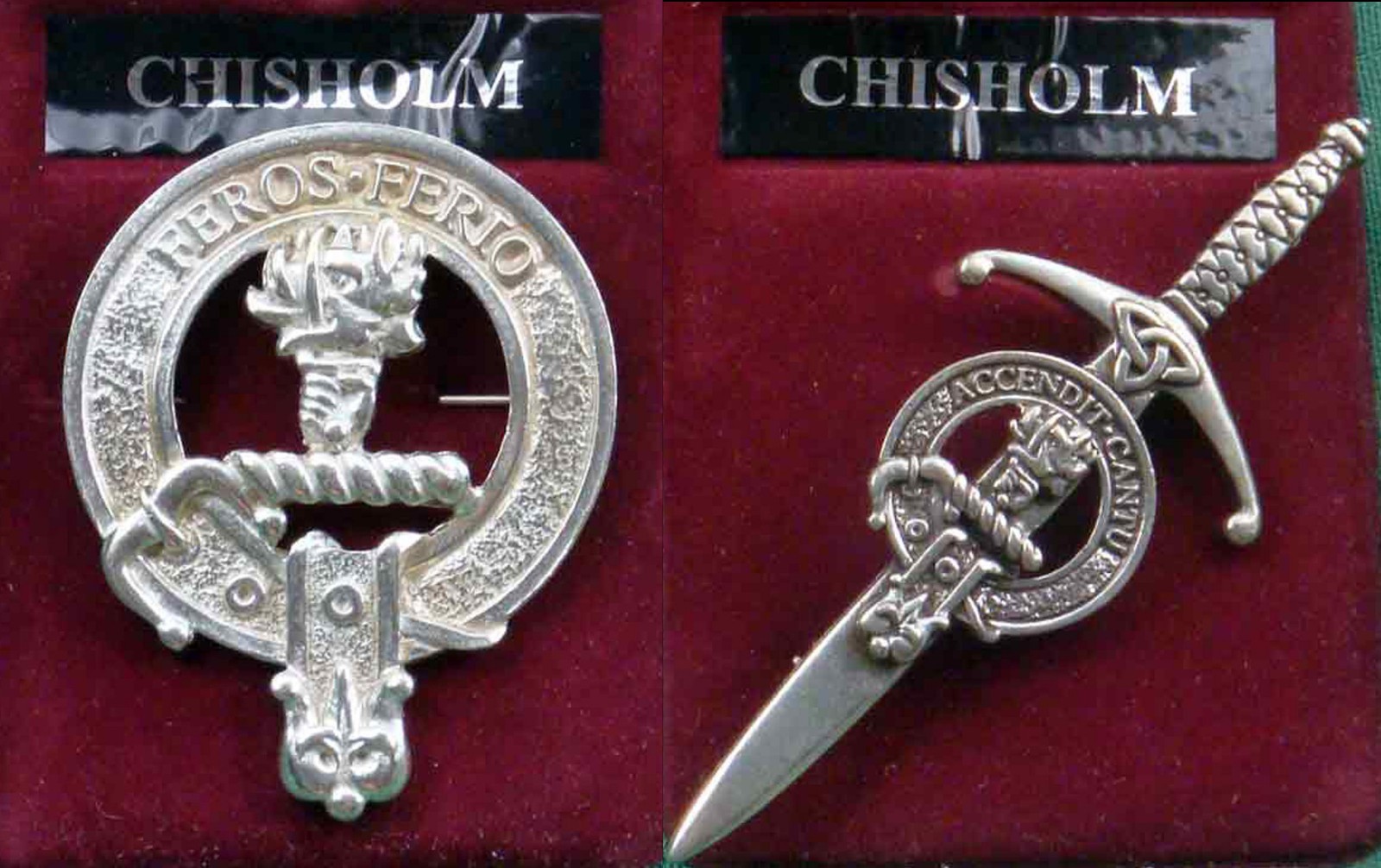 Chisholm Scottish Clan Crest Pewter Badge or Kilt Pin | eBay