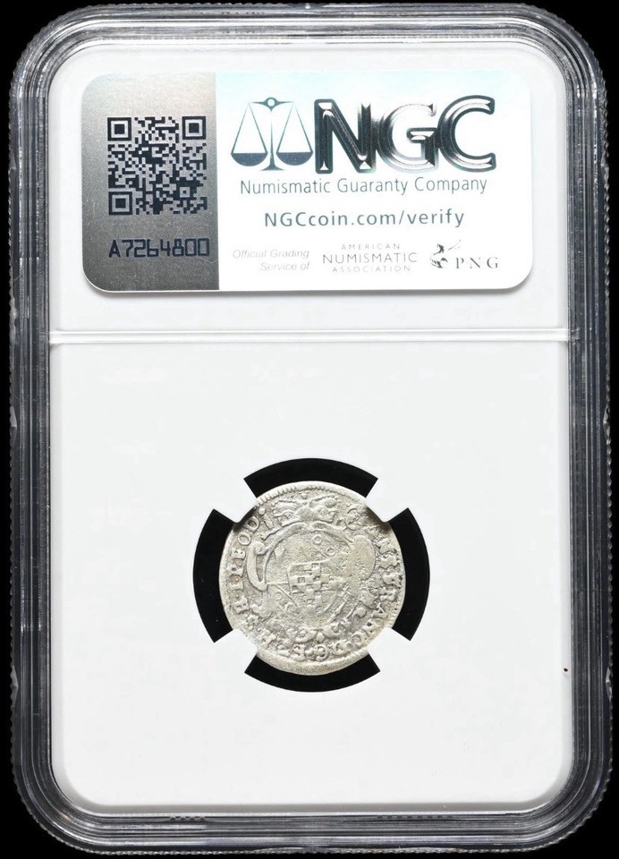 GERMANY, 1747 AD Wurzburg. Silver Schilling 1S Medieval Bishop Rare ...