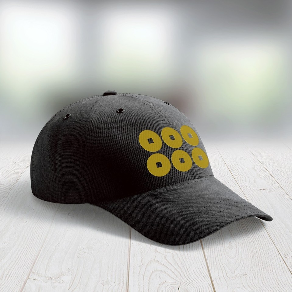 Sanada Yukimura Crest Hat - Japanese Samurai Mon Logo Baseball Cap Navy ...