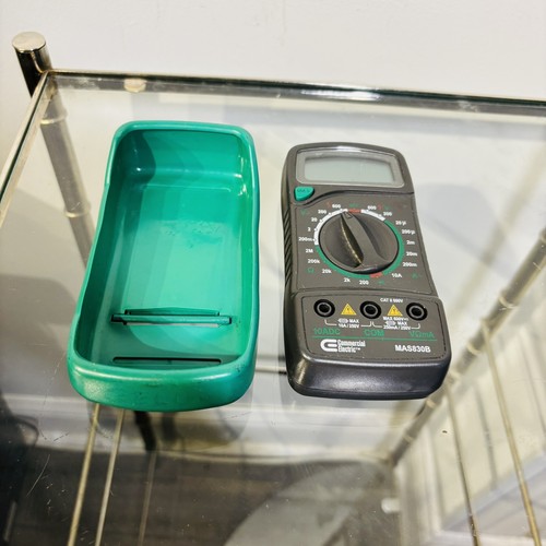 COMMERCIAL ELECTRIC MAS830B DIGITAL MULTIMETER LEEDS 600VAC 600VDC ...