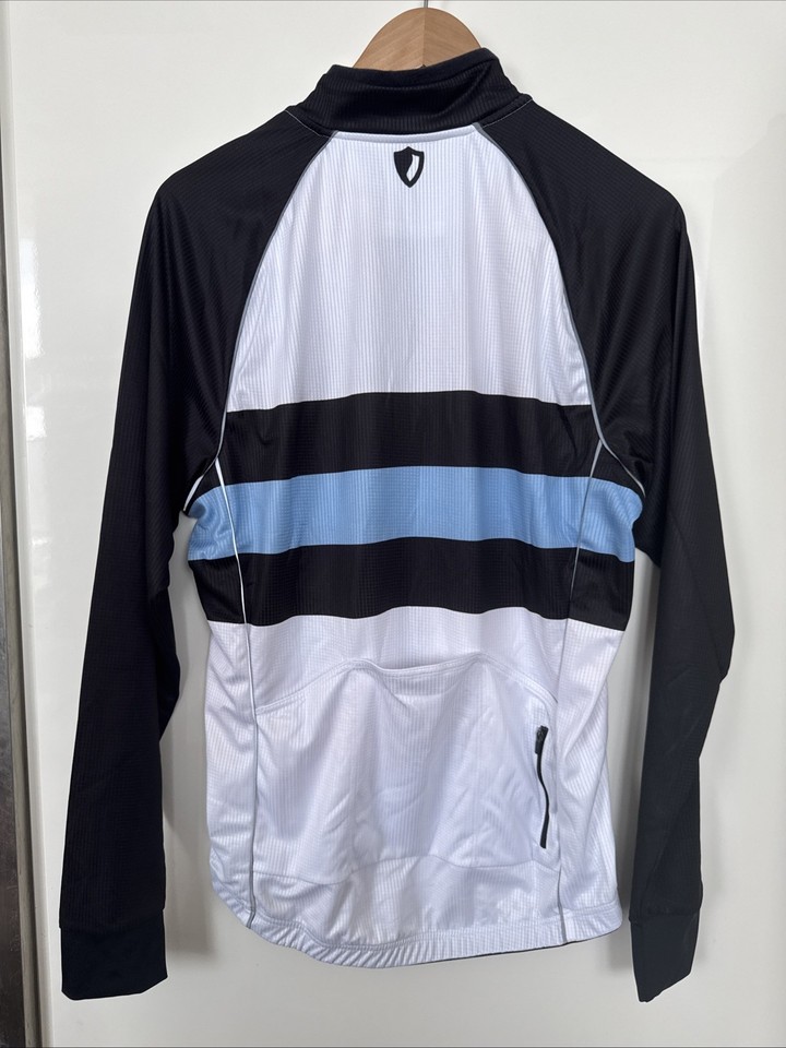 Danny Shane Flint Blue White Cycling Jersey Jacket Sz M | eBay