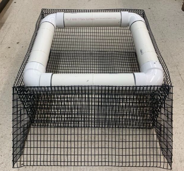 The Mini Sundeck Turtle Trap w/ Vinyl Coated Wire - Size: 39" x 23" x11 ...