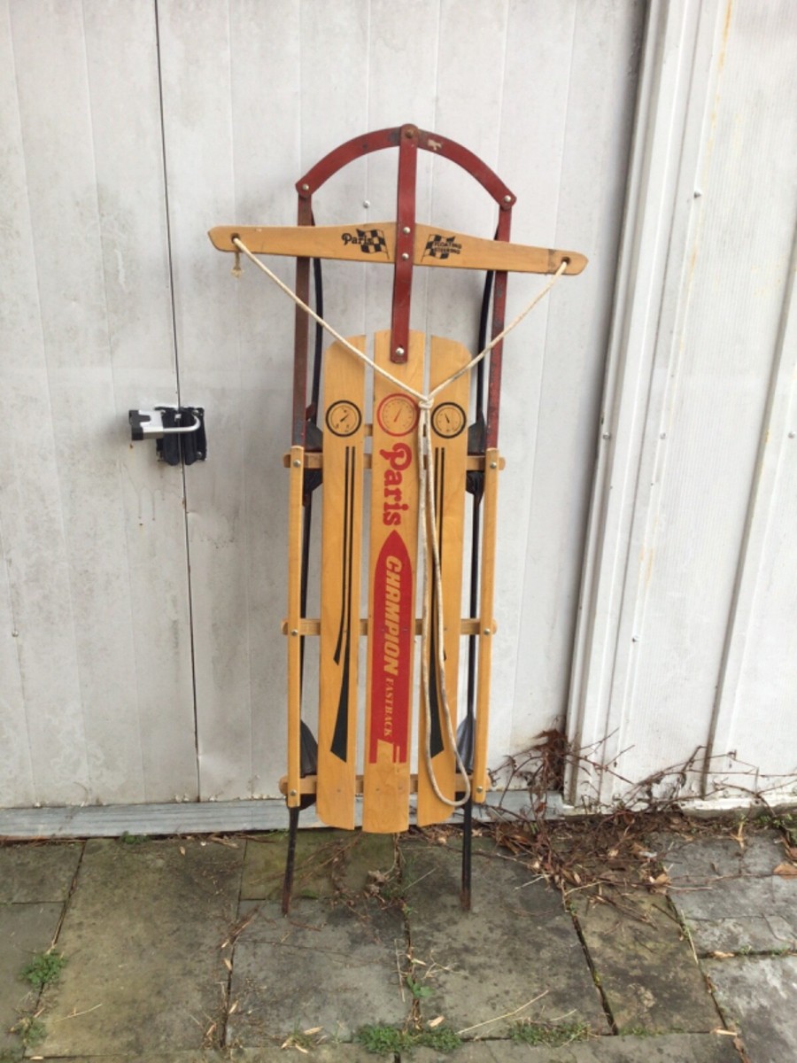 Antique Wooden Ski Sled