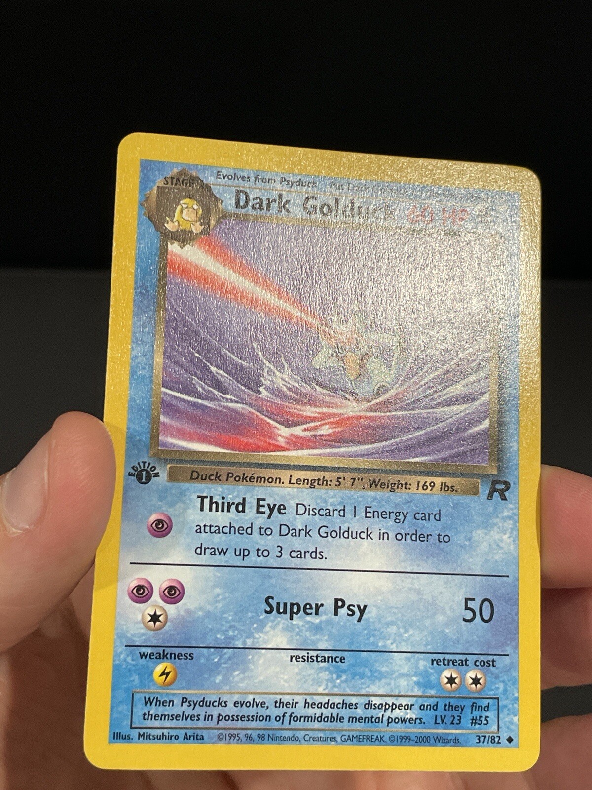 Pokémon Card 1ST EDITION Dark Golduck Team Rocket 37/82 WotC Vintage ...