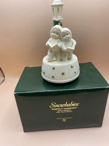 DEPT 56 SNOWBABIES "PERFECT HARMONY" MUSIC BOX, PLAYS SILVER BELLS | eBay