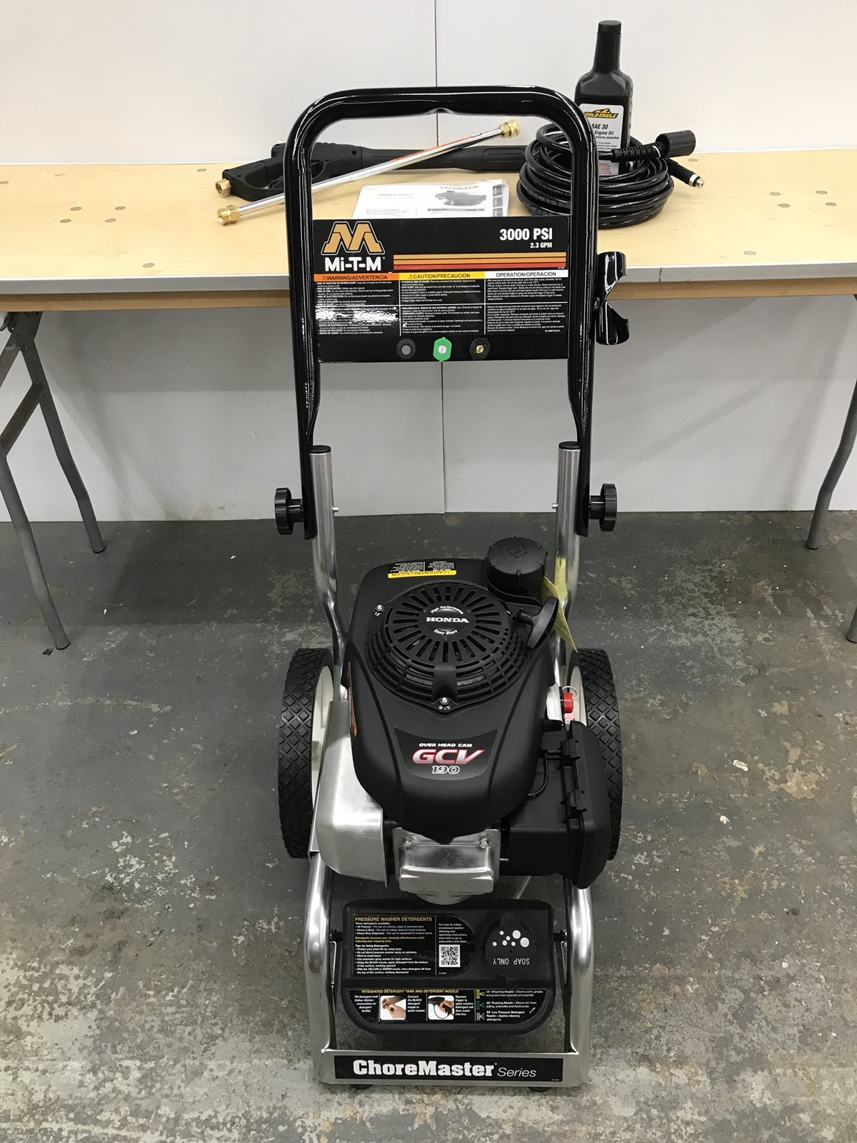 New Mi-T-M Pressure Washer ChoreMaster 3000 PSI 212cc Horizontal CM ...