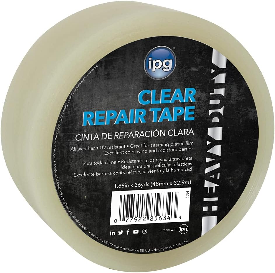 Clear Poly Repair Tape, 1.88" X 36 Yd, (Single Roll) | eBay