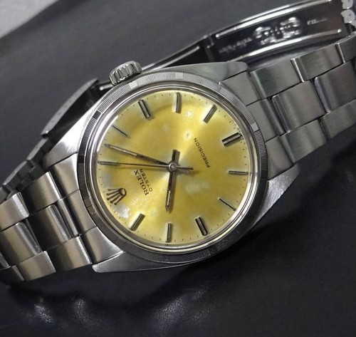 Rolex Oyster Precision Ref.6427 1972 Antique Gold Dial Hand Winding ...