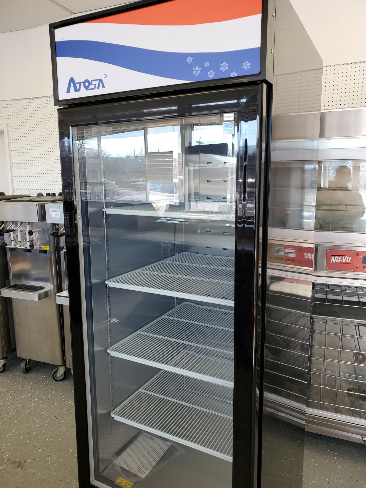 ATOSA MCF8722GR 1 DOOR GLASS REFRIGERATOR MERCHANDISER 33° to 38°F LED ...