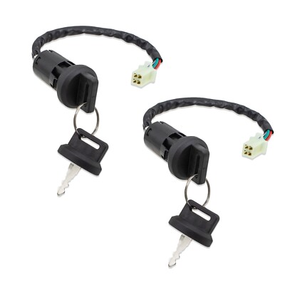 4 PIN IGNITION KEY SWITCH SET CHINESE 50 70 90 110 125 150 250CC ATV ...