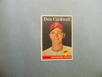 Don Cardwell 1958 Topps Card No. 372 EX | eBay