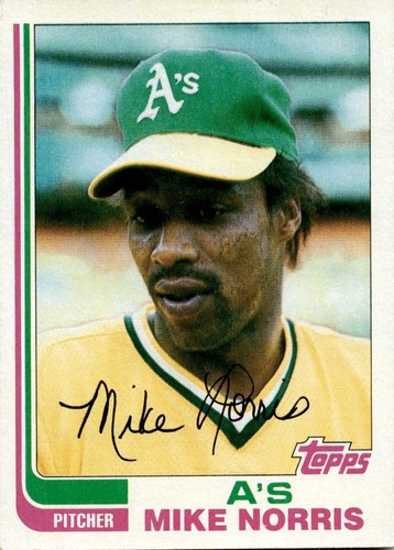 1982 Topps Mike Norris Oakland Athletics #370 NM | eBay
