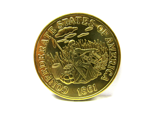 1861 CIVIL WAR COIN CONFEDERATE STATES OF AMERICA 20 DOLLAR GOLD ...
