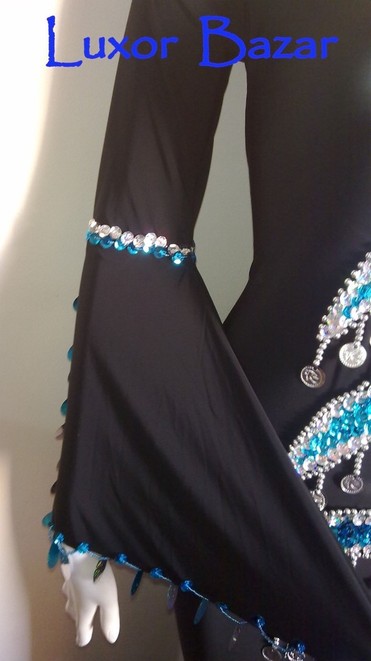 Egyptian Belly Dance Costume Saidi Dress, Baladi Galabeya, Fallahi ...