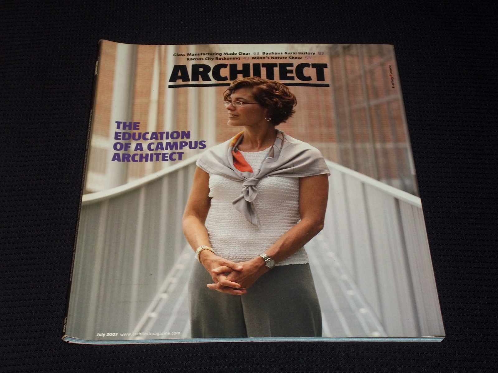 2007 JULY ARCHITECT MAGAZINE - COLLETTE CREPPELL FRONT COVER - E 2573 ...