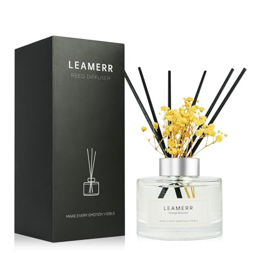 Reed Diffuser Set,7 fl oz (210 ml), Orange Blossom Scent Oil Diffusers ...