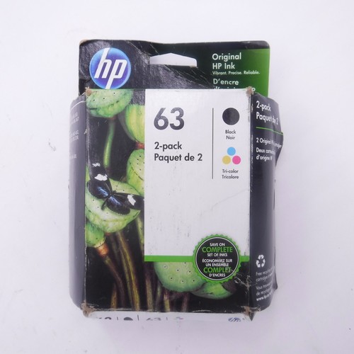 2021 Genuine OEM HP 63 Black Cyan Yellow Magenta Ink L0R46AN for ...