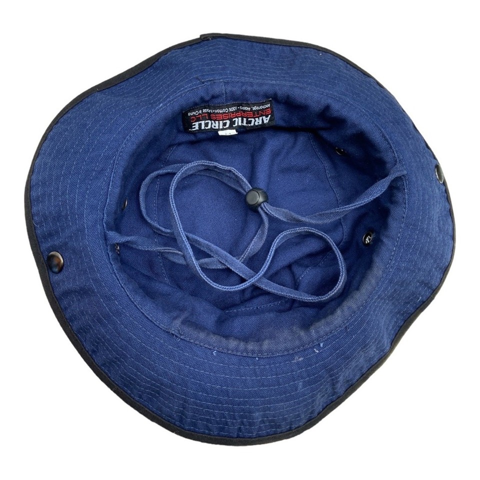 Vintage Alaska Bucket Hat Tracker Sun Chin Strap | eBay