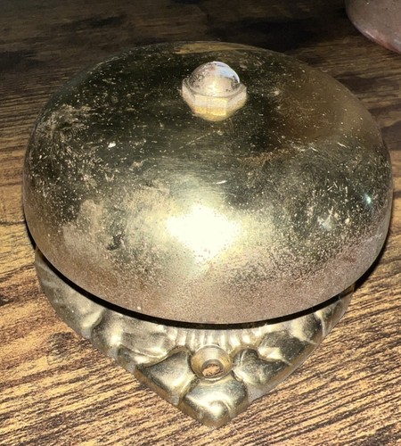 Vintage Victorian Style Brass Manual Key Wind Mechanical Door Bell ...