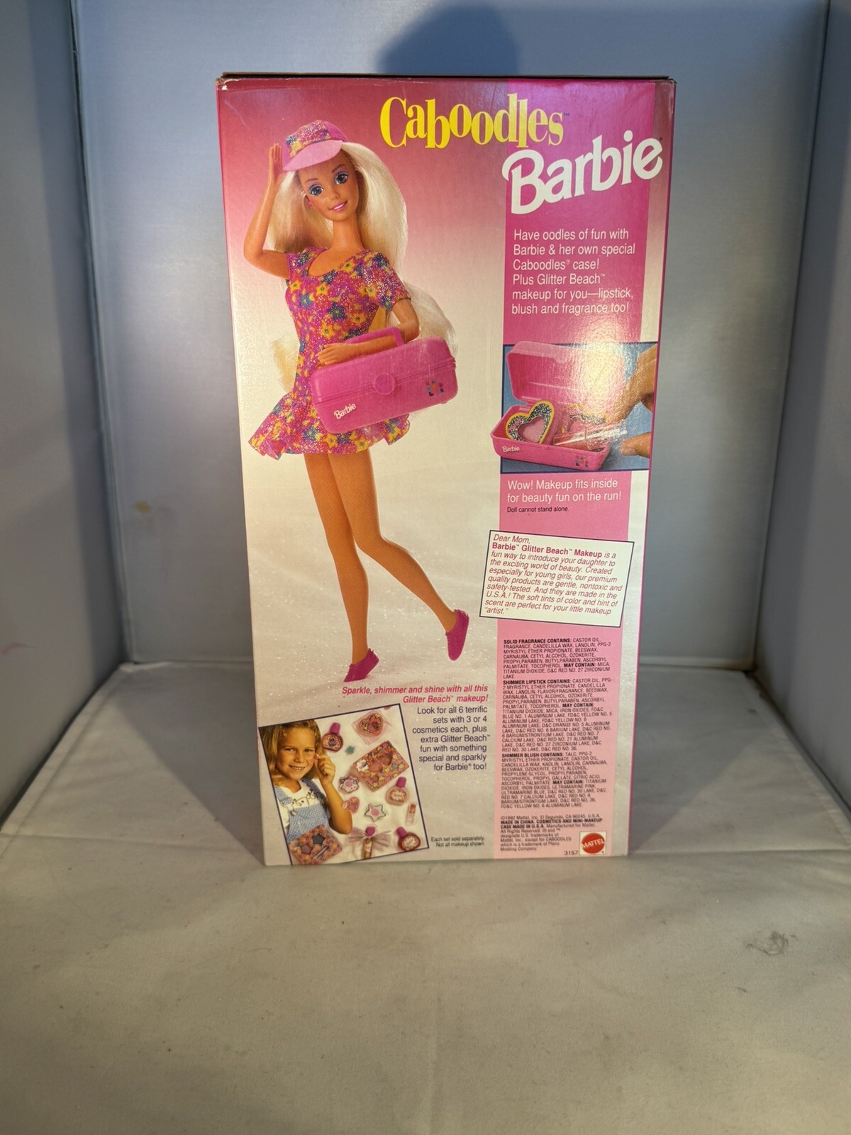 Caboodles Barbie with Glitter Beach Makeup 1992 Doll for sale online | eBay