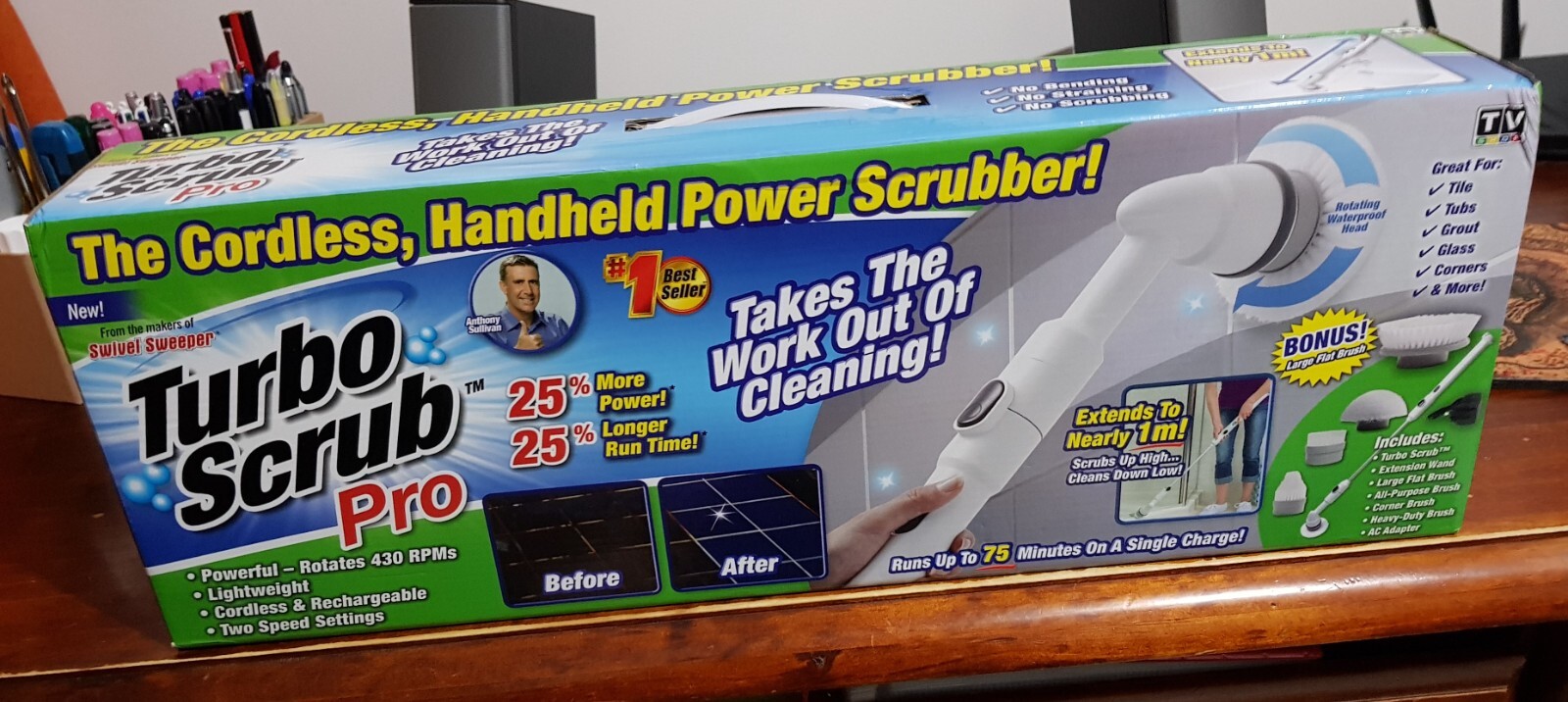 TURBO SCRUB PRO BRAND NEW THE BOX HAS NEVER BEEN OPENED MINT ...