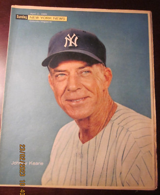 Apr 1965 NY Daily Sunday News Magazine- Johnny Keane, NY Yankees | eBay