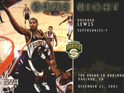2002-03 Upper Deck GAME NIGHT #GN11 Rashard Lewis Seattle Supersonics ...