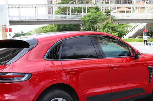 For Porsche Macan 2015-2021 ABS Black Rear Side Window Quarter Louver ...