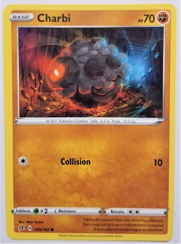 Carte Pokemon Charbi 105/192 Clash des Rebelles FR © | eBay