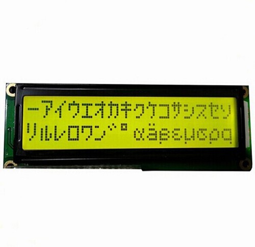 LCD Display Yellow 1602 2x16 Big Characters 5V Arduino 122*44MM | eBay