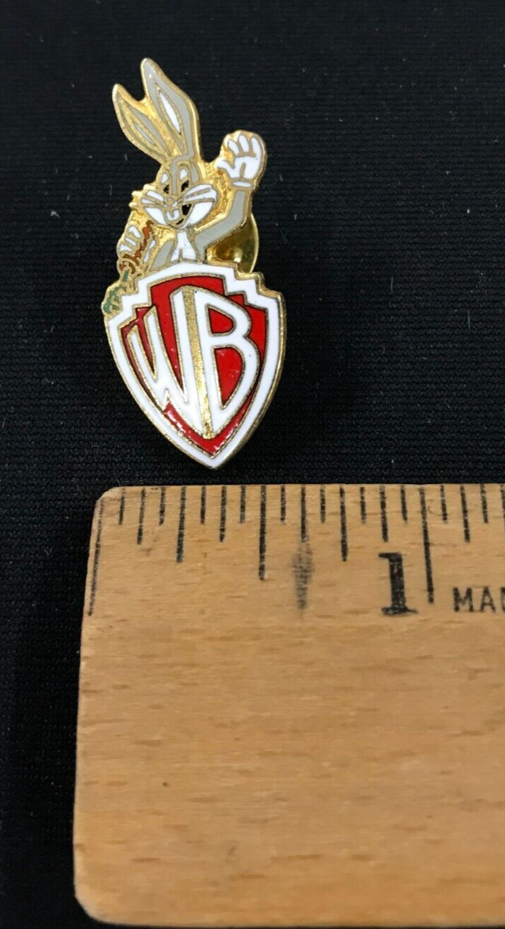 1988 TM Warner Brothers Red Logo Enamel Pin 5/8" Feat… - Gem