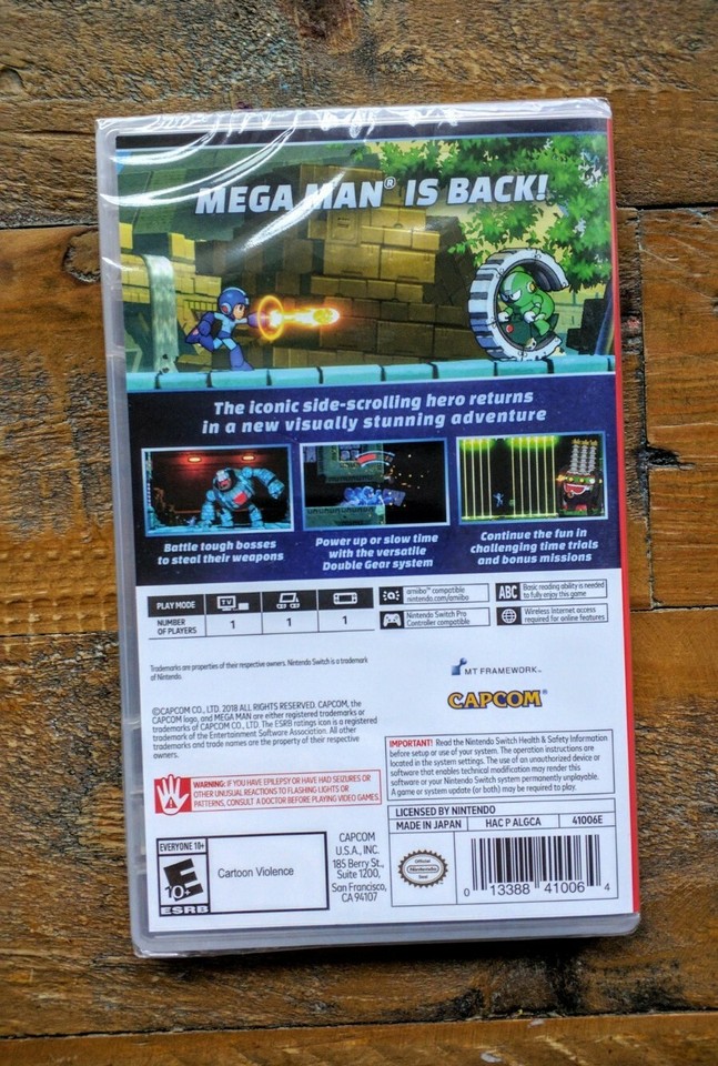 NEW Mega Man 11 Nintendo Switch Game Factory Sealed USA Version MEGAMAN ...
