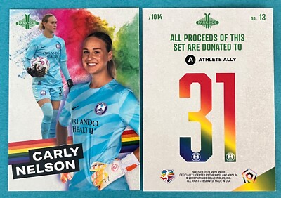 Carly Nelson 2023 Parkside NWSL PRIDE Card #13 /1014 PRIDE | eBay