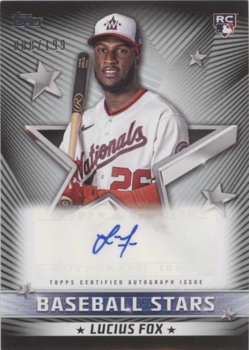 2022 Topps Update Series - Baseball Stars Autographs Lucius Fox #BSA-LF ...