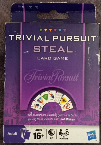 2009 Hasbro Trivial Pursuit Steal Card Game Family | eBay