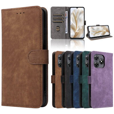 For Blackview Wave 8C, Luxury Retro Flip Leather Wallet Stand Soft Case ...