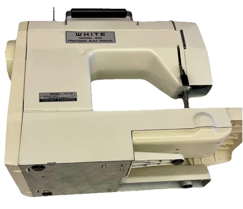 Vintage White Brand Sewing Machine Model-999 Precision Built Zigzag W ...