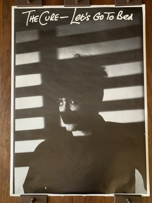 The Cure Let's Go To Bed Poster Robert Smith Vintage 25"x35" Black ...